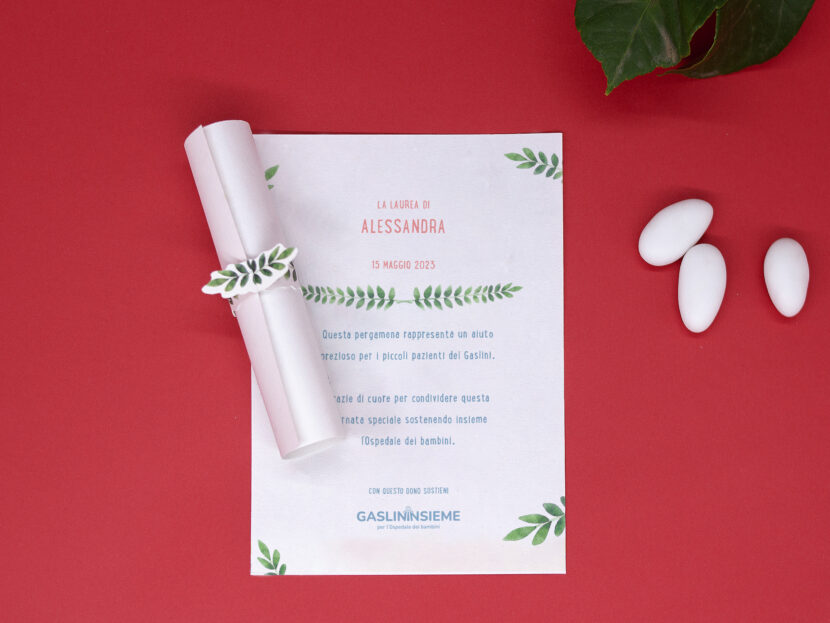 Pergamena LAUREA – Gaslininsieme